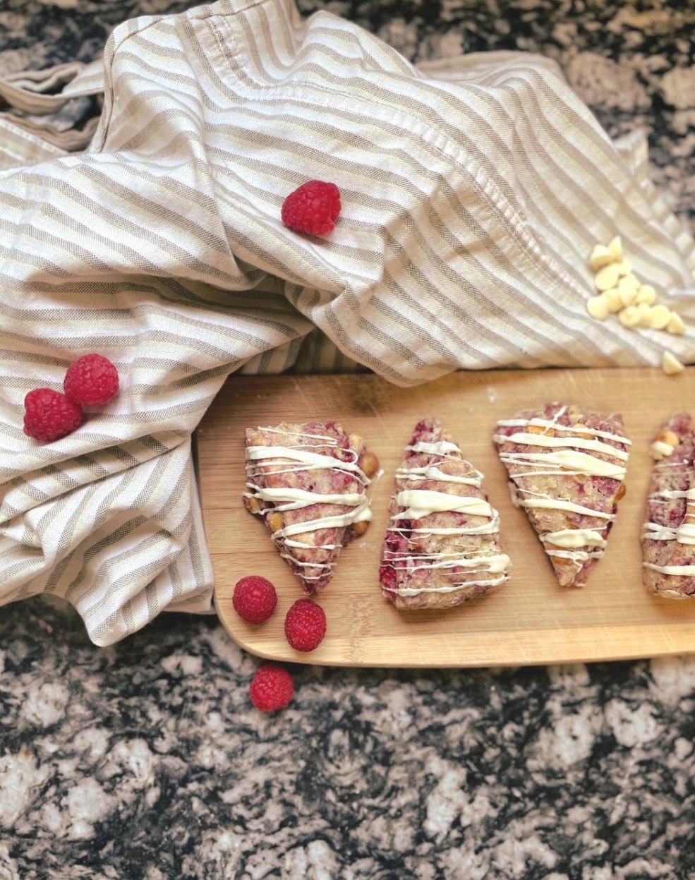 Sourdough White Chocolate Raspberry Scones - Unhurried Homemaker