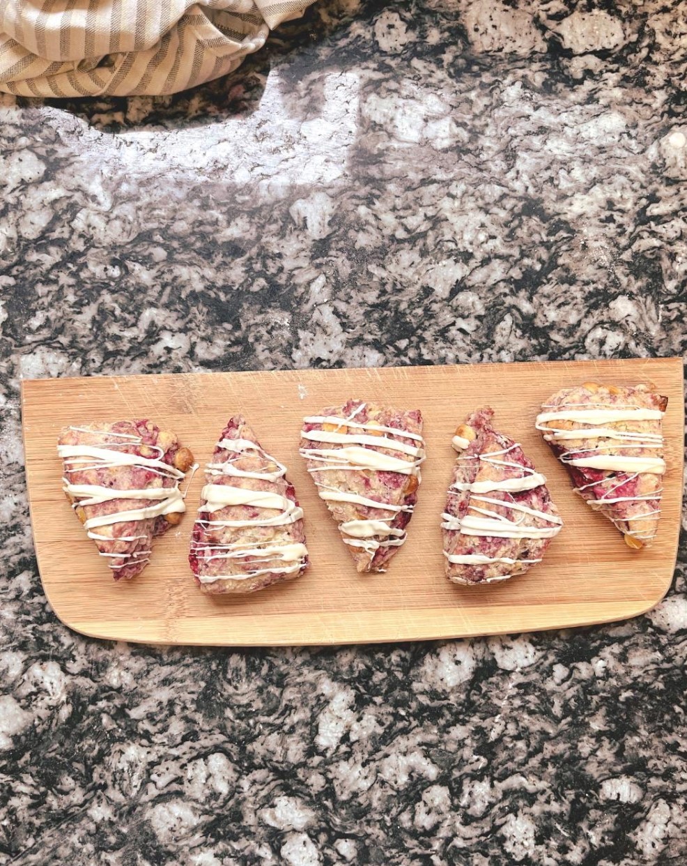 Sourdough White Chocolate Raspberry Scones - Unhurried Homemaker